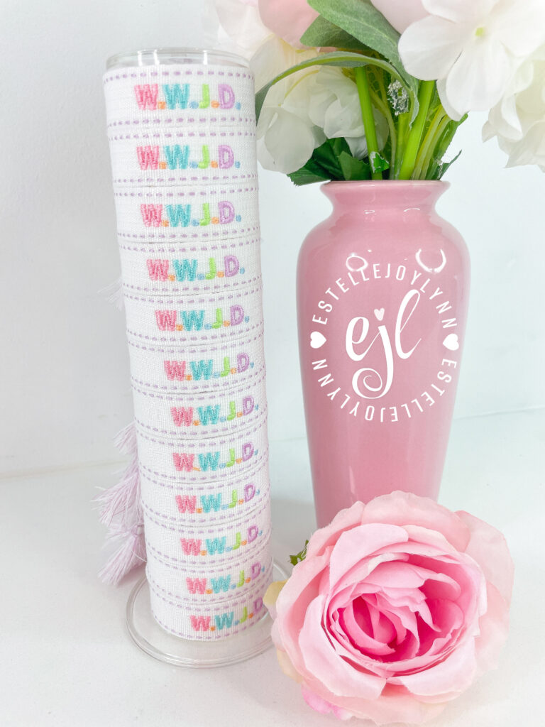 WWJD Rainbow Tassel Bracelet