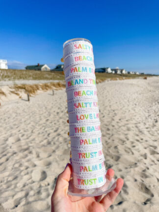 Pastel Custom Embroidered Tassel Friendship Bracelet