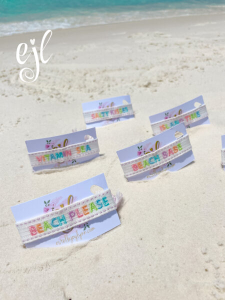 Pastel Custom Embroidered Tassel Friendship Bracelet