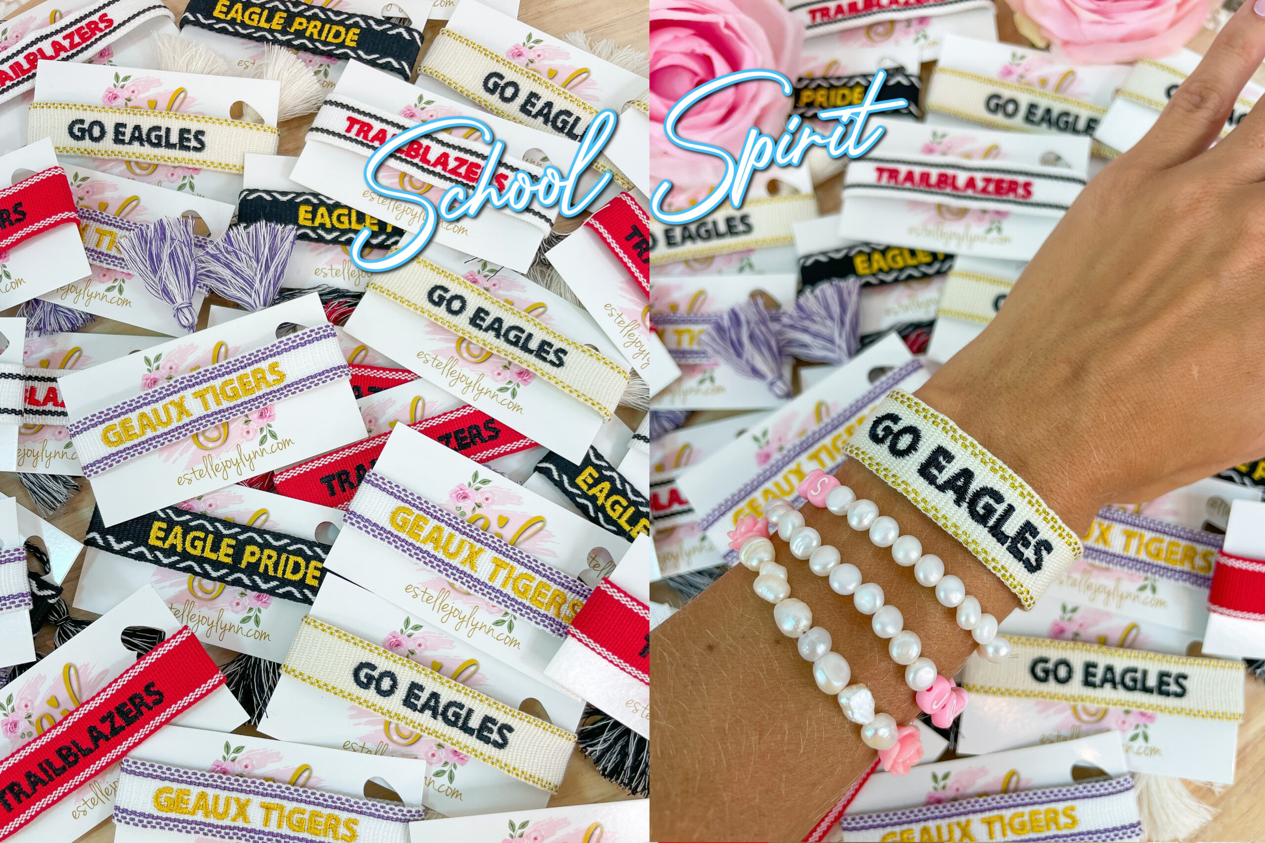 Custom Embroidered Friendship Bracelets