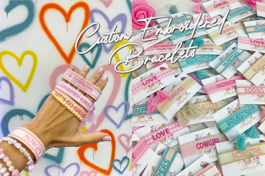 Custom Embroidered Friendship Bracelets