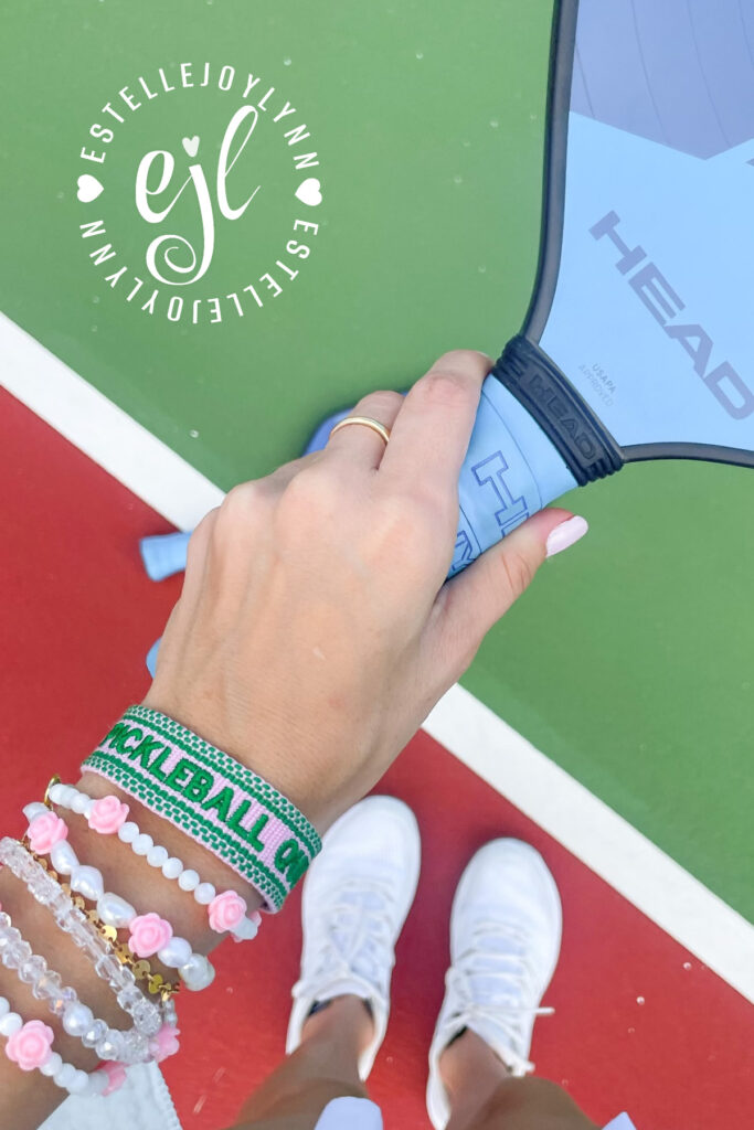 Pickleball Queen Bracelet / Embroidered Tassel Pickleball Bracelet