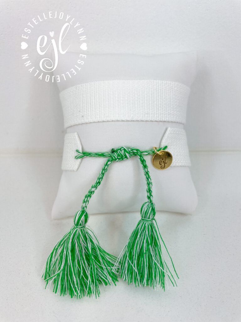 The Fan Club Sports Team Custom Embroidered Tassel Bracelet