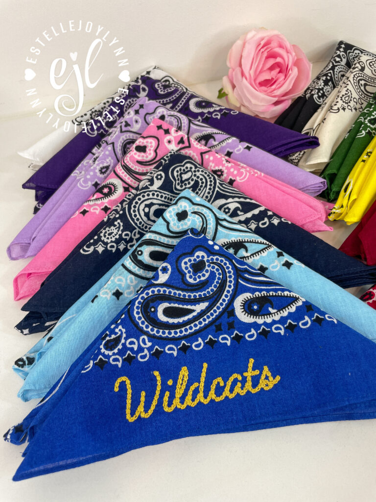 Custom Embroidered Bandanas